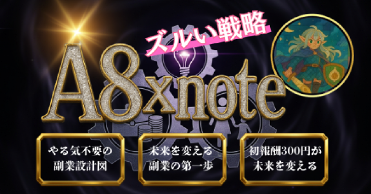 【ズルい戦略あり】副業やる気ゼロでも月5万稼げた！育児・家事しながら稼げるA8×noteの秘密